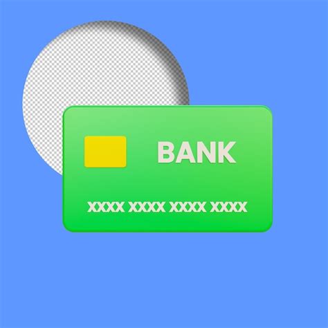 Premium Psd D Render Of A Credit Card