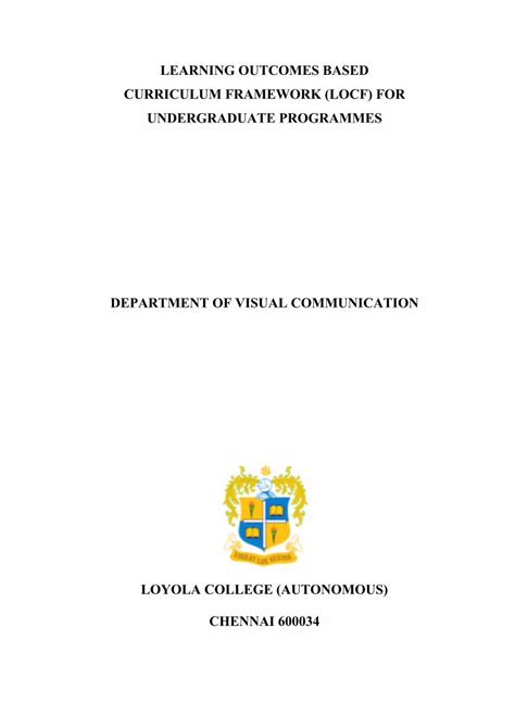 PDF LEARNING OUTCOMES BASED CURRICULUM FRAMEWORK DOKUMEN TIPS