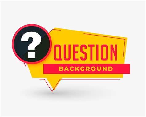 Free Vector Eye Catching Question Mark Query Background For