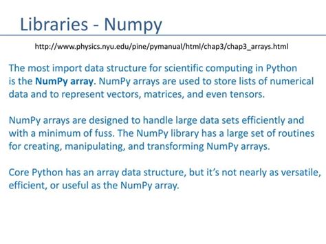 python numpy pandas matplot machine learning libraries ppt