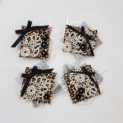 Cheetah Print Snippet Cluster Sets Animal Print Ephemera Etsy