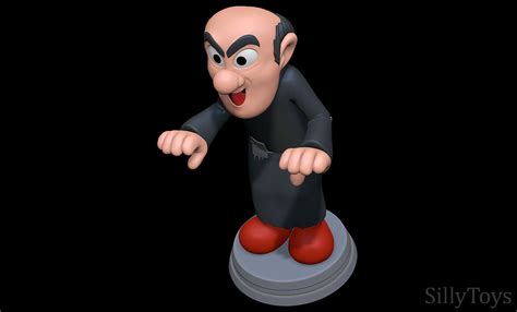 Sillytoys Gargamel Smurfs 3d Print Model