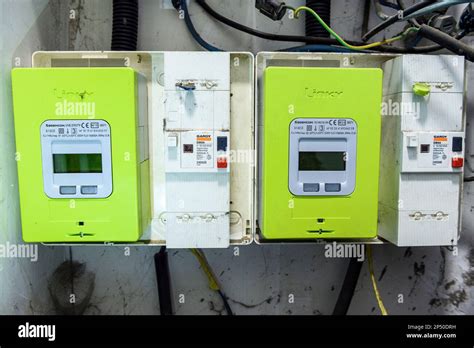 Linky Electricity Meter Compteurs Electrique Linky Compteur Intelligent Stock Photo Alamy