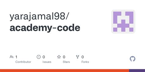 Github Yarajamal98 Academy Code