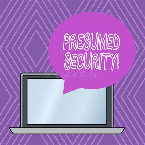Writing Note Showing Presumed Security Business Photo Showcasing