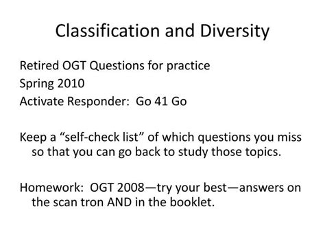 Ppt Classification And Diversity Powerpoint Presentation Free Download Id991254