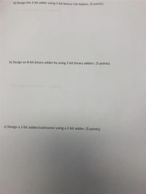 Solved B Design The Bit Adder Using Bit Binary Full Chegg Com