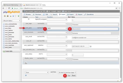 Change Your WordPress Password In The Database Support One