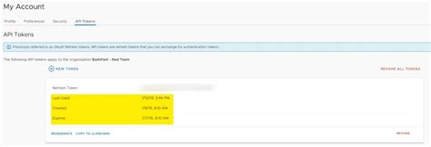 How To Retrieve The Csp Refresh Token Expiry Using The Csp Api Rvmware