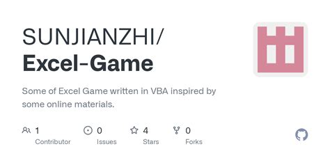 Github Sunjianzhiexcel Game Some Of Excel Game Written In Vba
