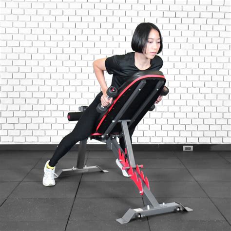 Dumbbell Incline Bench Rows เครื่องออกกําลังกาย Irontec