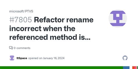 Refactor Rename Incorrect When The Referenced Method Is Defined In Another Project · Issue