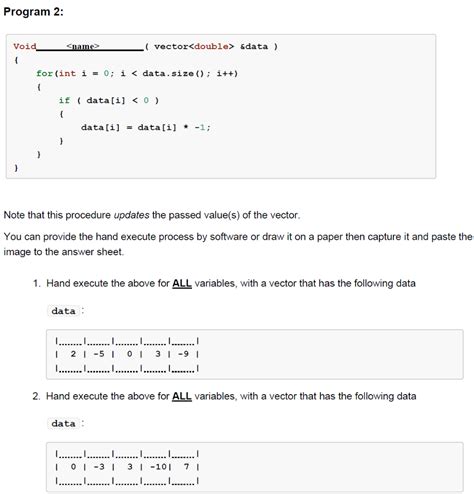 solved rogram 2 void vector anddata i for int i i 0 i