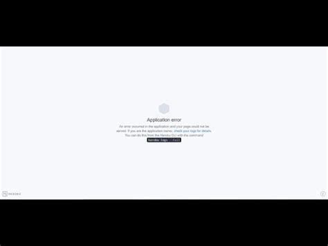 Heroku Application Error Fixing H Error Heroku Ps Scale Web Fixed While Deploying