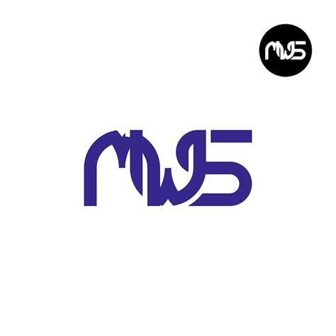 Premium Vector Letter Mws Monogram Logo Design