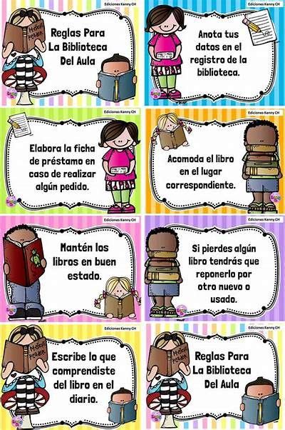 Reglamento De La Biblioteca Escolar Reglas De La Biblioteca Reglas De La Biblioteca Del Aula