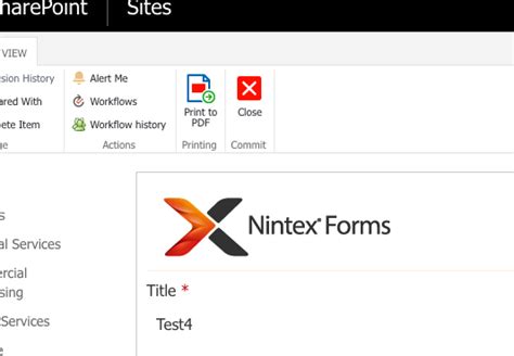 Convert Nintex Form Responsive Form In Sharepoint To PDF Form Community