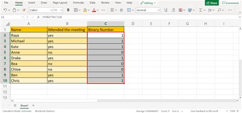 How To Make Yes 1 And No 0 In Excel Sheetaki