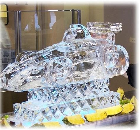 Race Car Ice Sculpture Ice Art Ice Sculptures Snow Sculptures