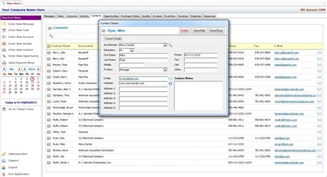 Microsoft Access Invoice Database Template Parahyena