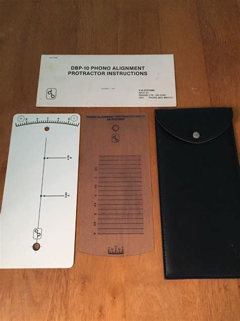 Db Systems Cartridge Alignment Protractor For Sale Us Audio Mart