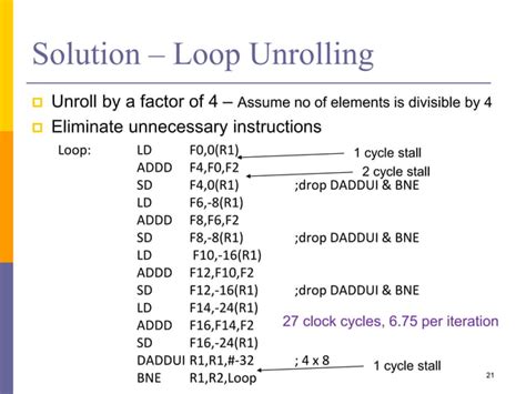 Instruction Level Parallelism Compiler Techniques Ppt