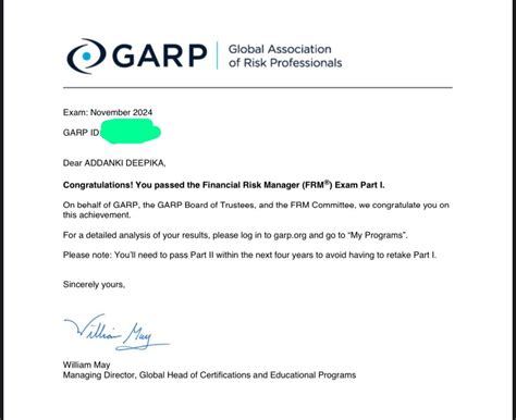 Excited To Share That Ive Successfully Cleared Frm Level 1 While Managing A Full Time Job This