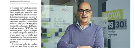 master in geospatial technologies in the economic journal