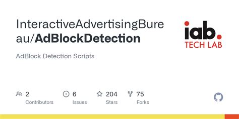 Github Interactiveadvertisingbureauadblockdetection Adblock