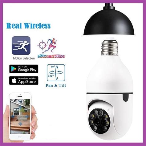 OtoČnÁ Kamera Do ObjÍmky ŽÁrovka Wifi Ip NoČnÍ VidĚnÍ BezdrÁtovÁ Hd 2k