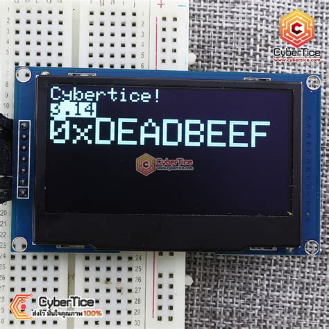 สอนใช้งาน Esp32 จอแสดงผล Oled 128x64 แบบ I2c Spi ขนาด 2 42นิ้ว ขาย Arduino อุปกรณ์ Arduino