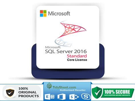 Sql Server 2016 Standard 64 Bits 8 Cores And Unlimited Cals