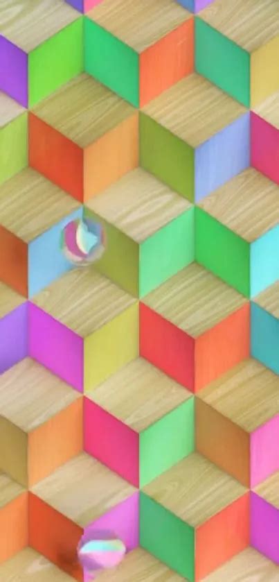 Vibrant Geometric Cube Pattern Free Download Vibrant Geometric Cube Pattern Free Download