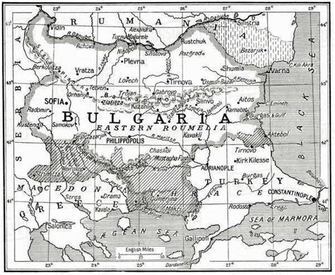 Map Of Bulgaria At The Outbreak Of Wwi From Hutchinsons History Of