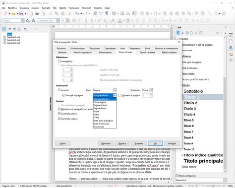 Organizzare I Capitoli Del Proprio Libro Con Il Documento Master Webnauta