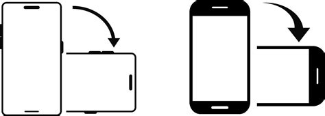 Rotate Smartphone Icon Set Rotate Smartphone Icon Device Rotation Symbol Rotate Mobile Phone