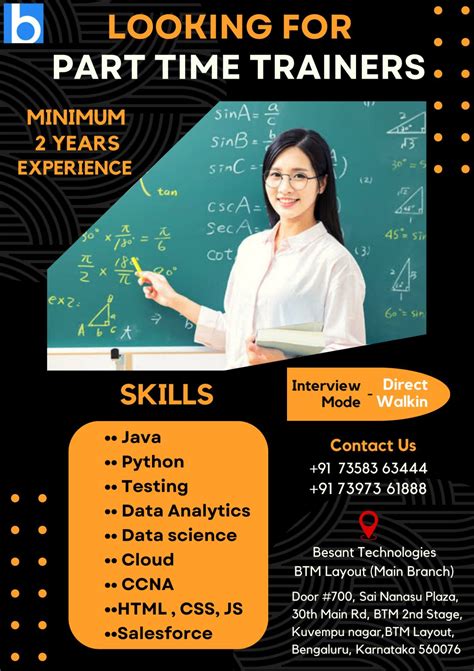 ramesh subburamu on linkedin besanttechnologies hiring part time…