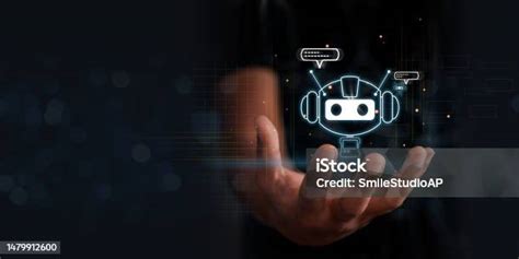 Ai 인공 지능과의 챗봇 채팅 기술 스마트 로봇 Ai를 사용하는 남자 가상현실에 대한 스톡 사진 및 기타 이미지 가상현실 개념 개념과 주제 Istock