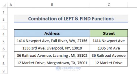 How To Separate Address In Excel Using Formula With Easy Steps