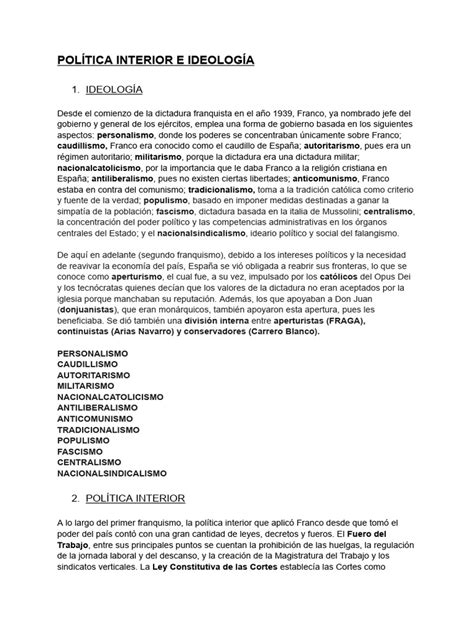 TEMA 14 HISTORIA_ La dictadura Franquista (1939-1975) | PDF | España franquista | Francisco franco