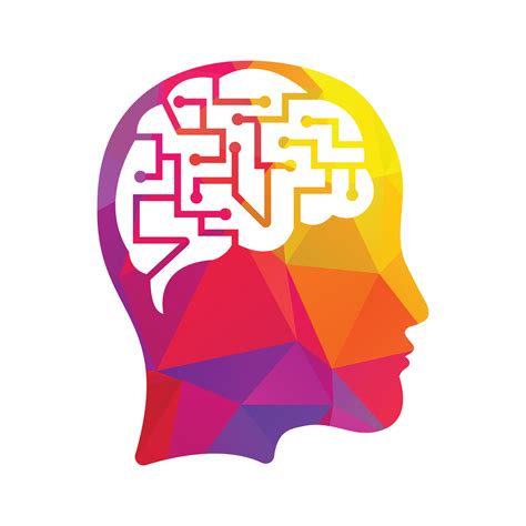 Human Brain As Digital Circuit Board Artificial Intelligence Icon