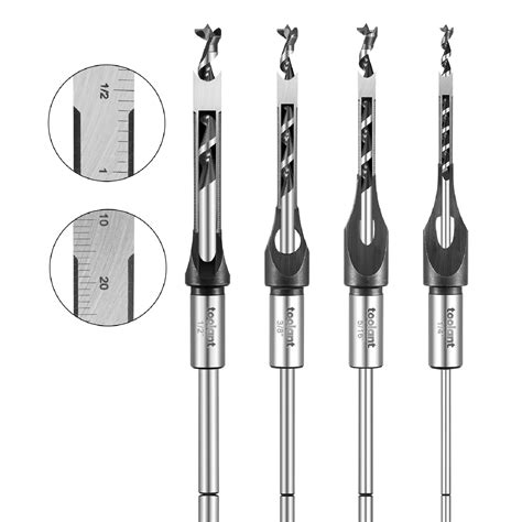 Woodworking Mortising Chisel Sets Square Hole Drill Bit For Mortise