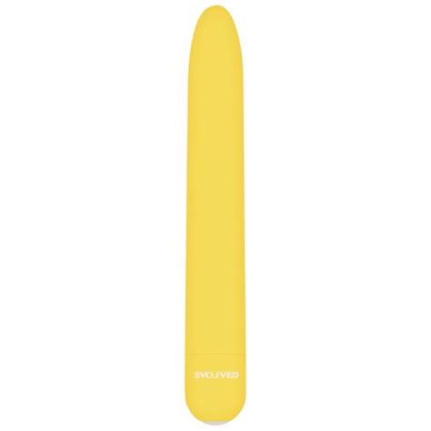 evolved sunny sensations rechargeable vibrator yellow sex toys at