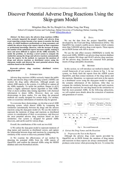 pdf discover potential adverse drug reactions using the skip gram model