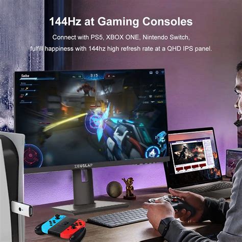 Buy Zeuslap Z27TV 27 Inch 2K 165Hz QHD Gaming IPS Monitor LED Smart TV ...