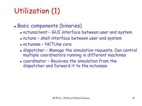 ppt simulation and emulation with nctuns powerpoint presentation