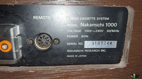 Nakamichi 1000 Photo #4832685 - Aussie Audio Mart