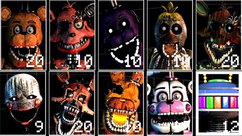 Fnaf 1 Animatronics Vs Corrupted Animatronics Ucn Mods Artofit