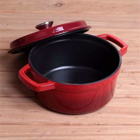 Cast Iron Cauldron Soup Pot Cooking Pot 24cm E Grandado