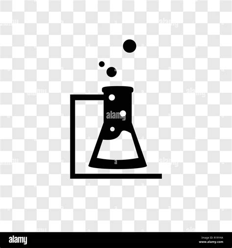 Flask Vector Icon Isolated On Transparent Background Flask Transparency Logo Concept Stock